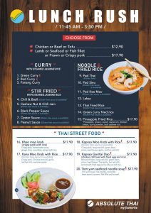 LUNCH RUSH MENU - Absolute Thai Group
