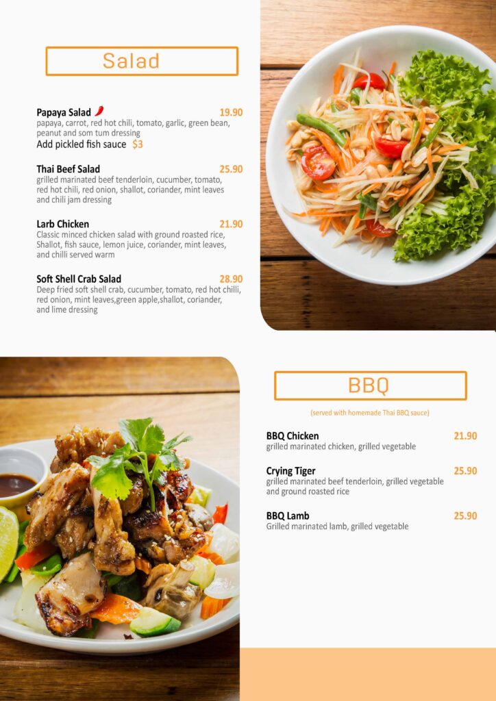 Full Menu - Absolute Thai Group