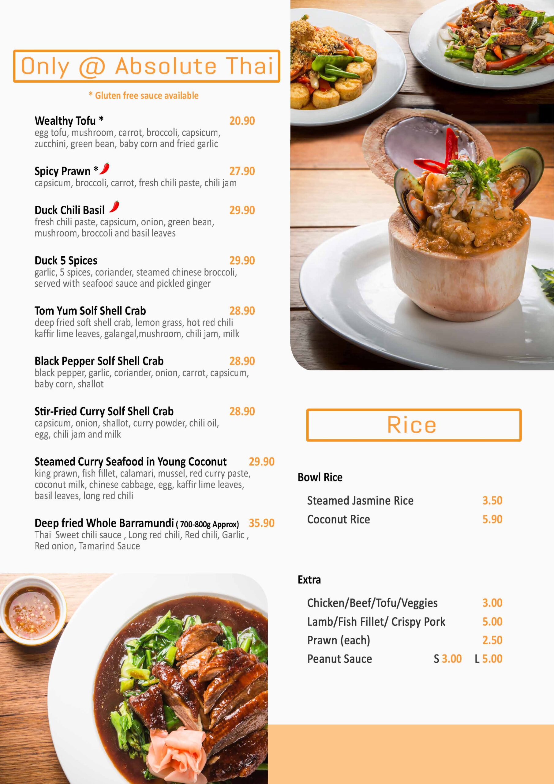 Full Menu - Absolute Thai Group